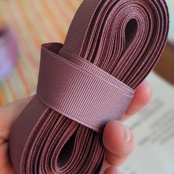 Pink Ribbon, Mauve Pink Grosgrain Ribbon 7/8 Inch Wide X 10 Yards ...