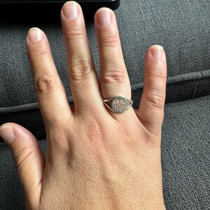 Sun Mountain Forest Ring, Mountain Tree Signet Ring, Sunset Hills and ...