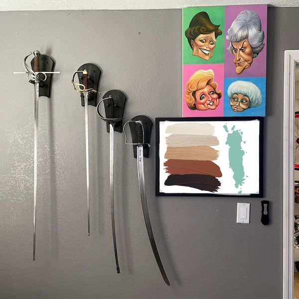 Rapier Specific Vertical Sword Display - Etsy