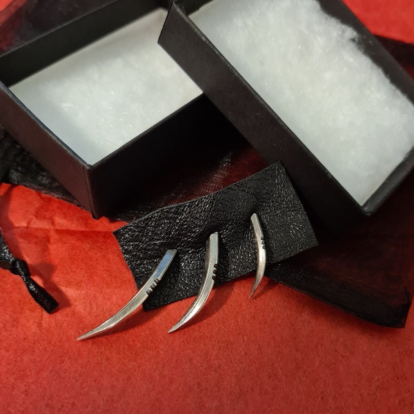 TRIS: Scythe Statement Earrings, Set of 3, Sterling Silver - Joanna ...