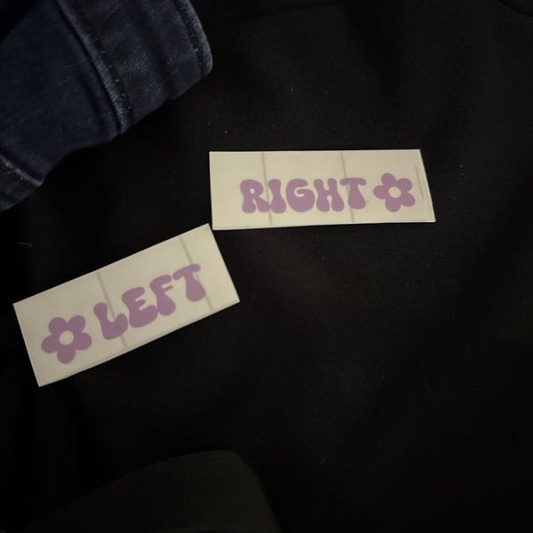 Left & Right Sticker | 2 Sticker Set | Funky Left Right Direction Help ...