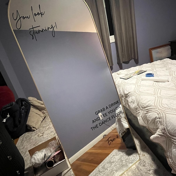 Bienvenidos A Nuestra Boda Welcome to Our Wedding Mirror Decal - Etsy