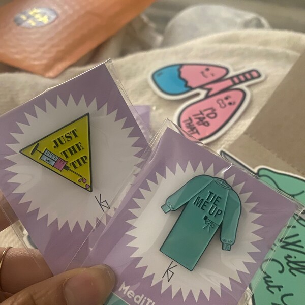 Surgical Gown Pin - PPE/ Frontline/ Surgeon/ Scrub Nurse/ Scrub Tech ...