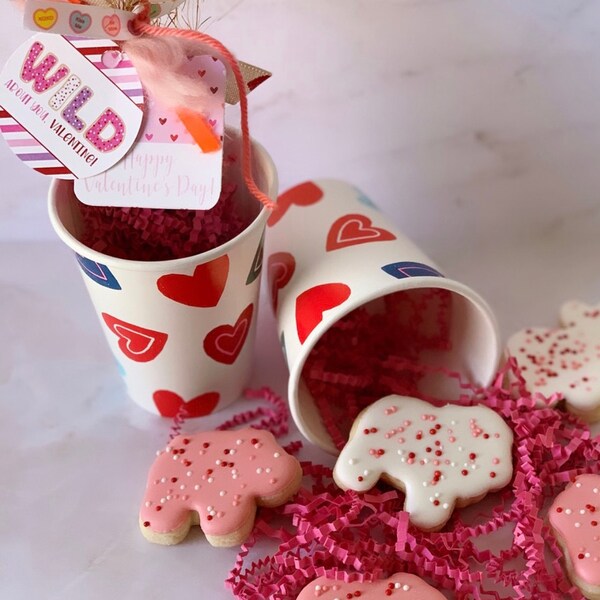 Instant Download WILD About You Valentine Animal Cracker Cookie Tag ...