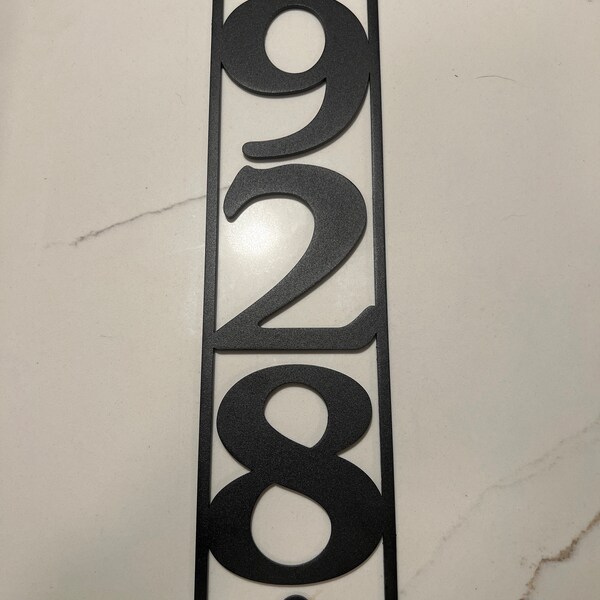 Heavy Duty Metal Address Numbers, 3.5 " Wide Street Numbers for 4" X 4 ...