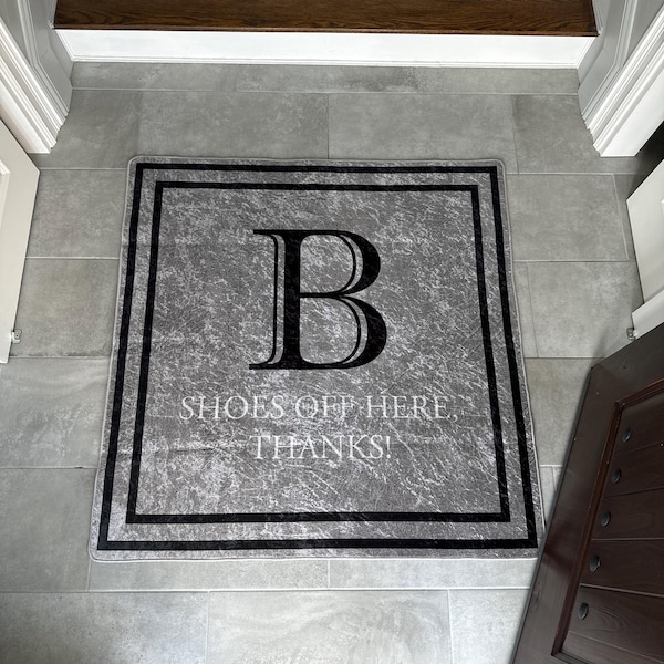Family Name Entry Rug Personalized Entryway Rug Entrance Rug for Inside ...