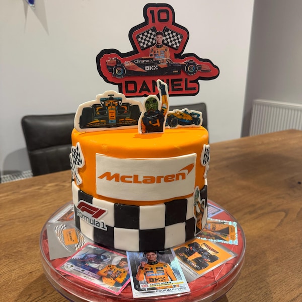 Mclaren / F1 Themed Cake Decorations, Edible Prints, Cake Toppers - Etsy UK