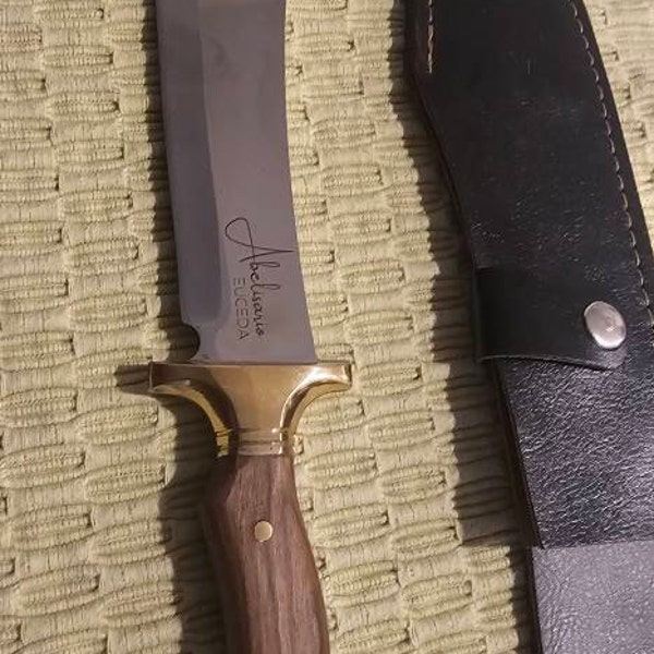 Handmade L Deer Horn Handle Bowie Knife, Custom Knife Forged Handle ...