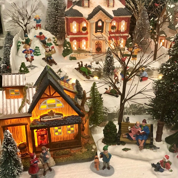 Lemax GOING TO SCHOOL Set of 2 #82595 Caddington Christmas Village ...