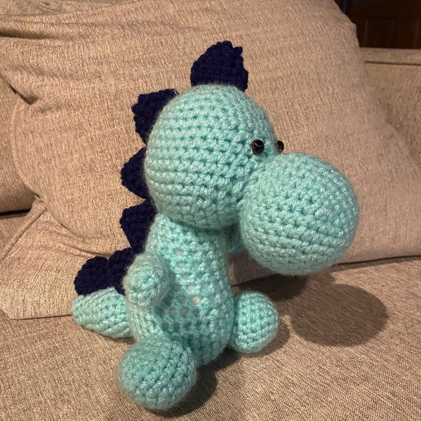 PATTERN: Spike the Stegosaurus - Crochet Dinosaur Pattern - Amigurumi ...