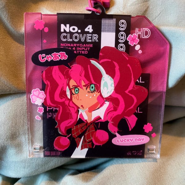 999 Charms // Zero Escape Floppy Disk Keychains - Etsy