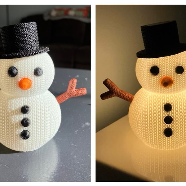 3D Printing STL Files Christmas, Knitted Snowman Ornament Tree, Winter ...