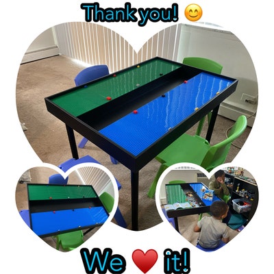 Large Building Bricks Table, Kids Building Blocks Table , Kids Table ...