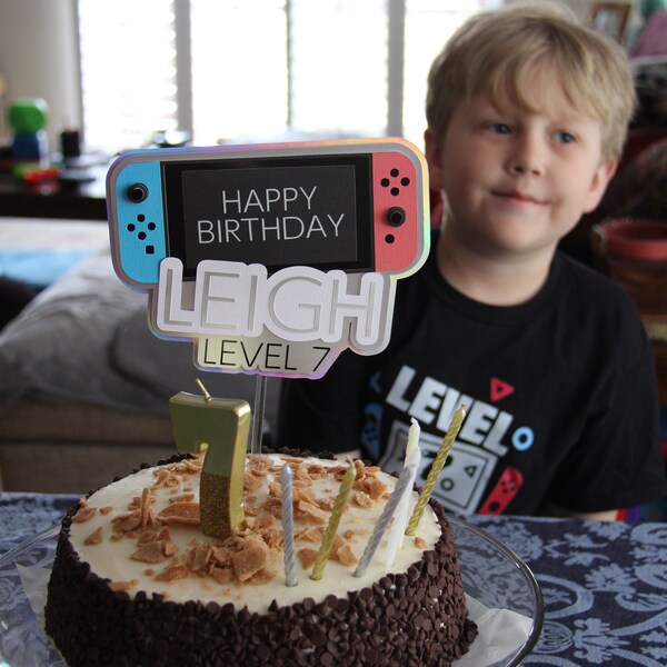 Customizable Game Console Cake Topper, Game Controller Birthday, Gamer ...