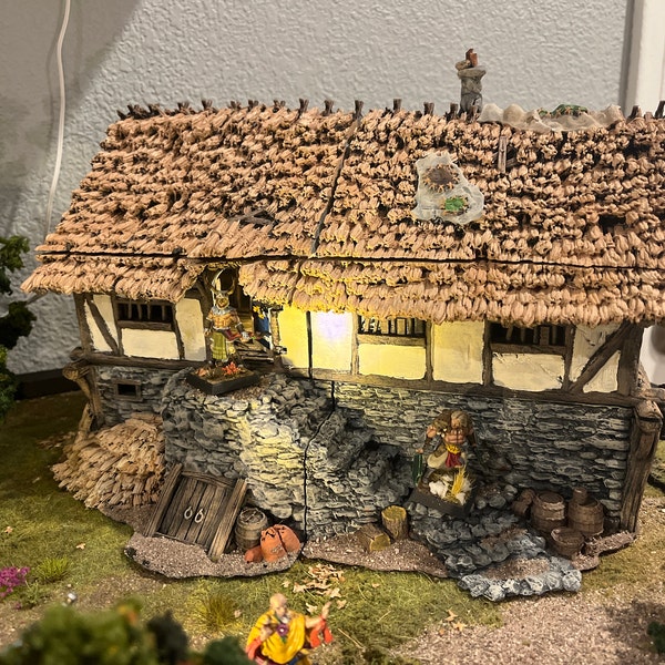 Dnd Grand Farmhouse Cottage Medieval Village Tabletop Terrain Torbridge ...