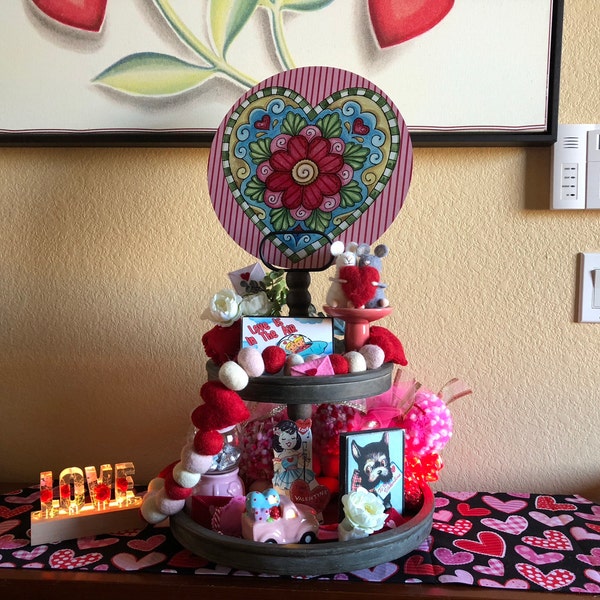 Hearts With Patterns - Valentine's Day - Red - Love - Table Decoration ...
