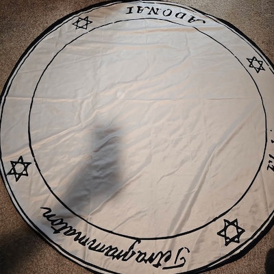 Goetia COMPELTE SET Ritual Circle Cloth Snake OR Lemegeton - Etsy