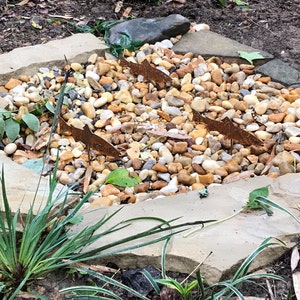 Yard Art Fish Set Metal Fish Art Garden Decorations - Etsy