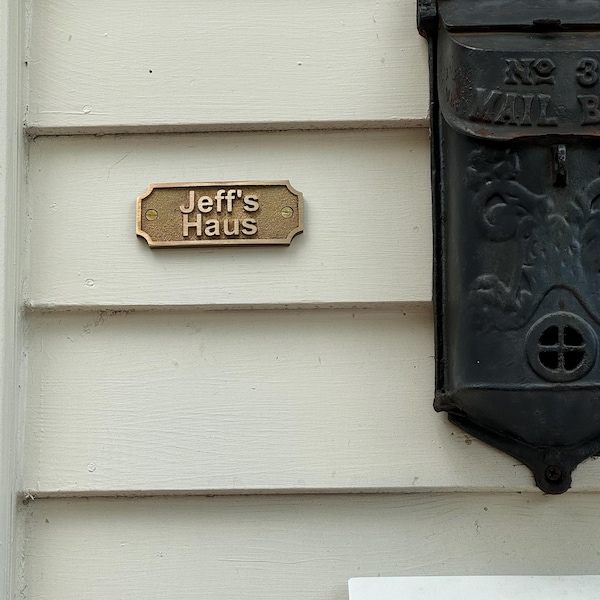Personalized Brass Plaque - Ideal for Recognition Plaques, Name Plates ...