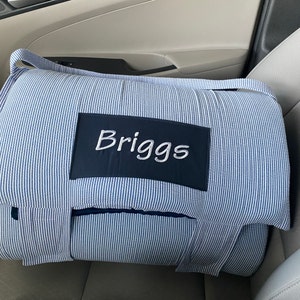 Navy Aztec Tepee Tent Kids Nap Mat, Personalized Preschool Kinder ...