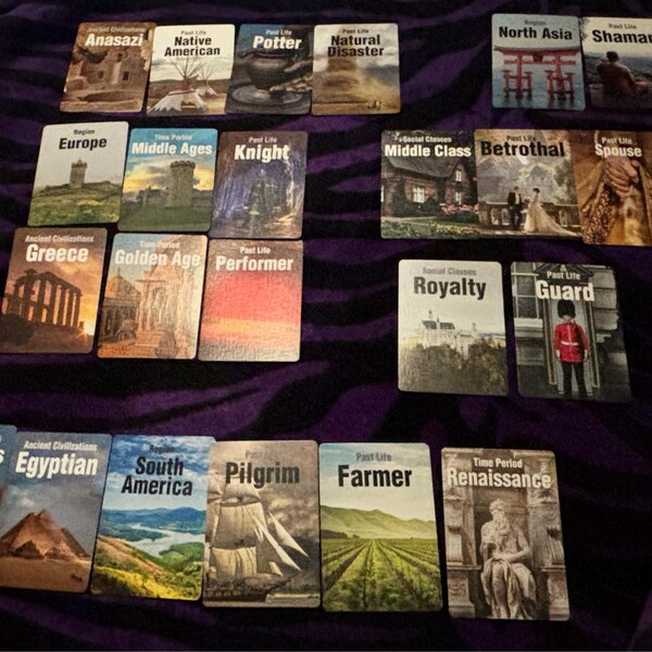 Past Life Oracle Deck Set With Travel Bag - Etsy