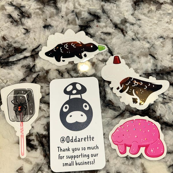 Sponge Cake Sticker Semi Transparent Sticker Vinyl Sticker Die Cut ...