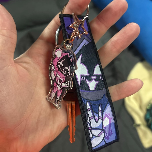 Embroidered Jet Tag Keychains | 1" X 4" - Etsy