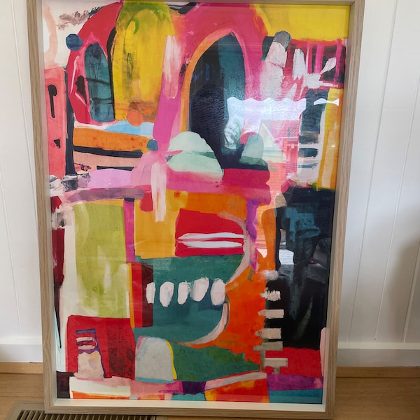 Large Abstract Painting Print Colorful Wall Art Large Modern Decor ...