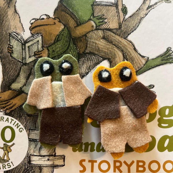 Frog and Toad Finger Puppet Templates and Instructions (digital File ...