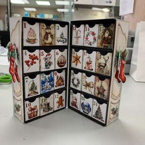 Christmas, Countdown, Flip Cards, Advent Calendar, December Daily ...