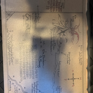 Thrór's Map the Hobbit Inspired Thorin's Map - Etsy