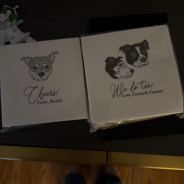 Personalized Handwritten Note Napkins, Custom Love Note Handwriting ...