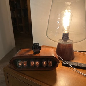 Nixie Tube Clock IN12. Mid Century Style. Old Radio Style 4 - Etsy
