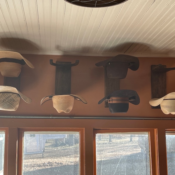 Double Cowboy Hat Rack - Etsy