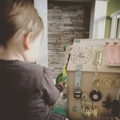 House LED Busy Board, Busy House, Sensory, Activity, Busyboard, Wooden ...