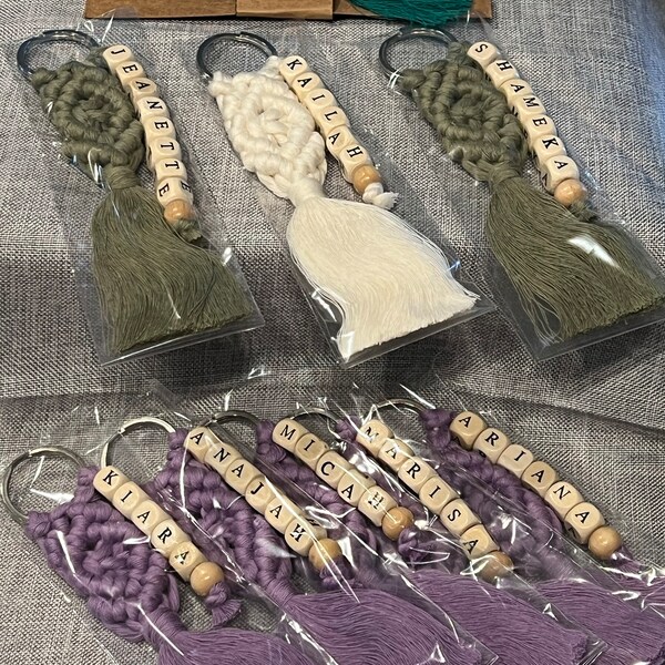 10 Piece Macrame Tree Ornaments, Macrame Christmas Gifts, Christmas ...