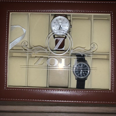 Personalized Watch Box, Custom Watch Box, Mens Watch Case, Watch ...