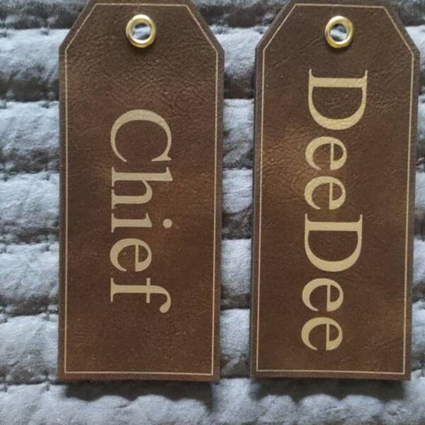 Stocking Tags Personalized Christmas Tag Leather Name Tag Leather ...