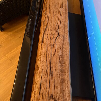 Solid Oak Narrow Mantel Beam Rustic Fireplace Shelf Wooden Mantelpiece ...