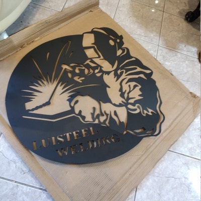 Customized Metal Welding Sign, Sign for Welder, Welder Sign ...