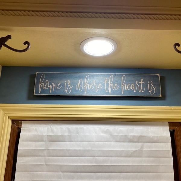 Home is Where the Heart is Sign, Home is Where, Housewarming Gift, Home ...