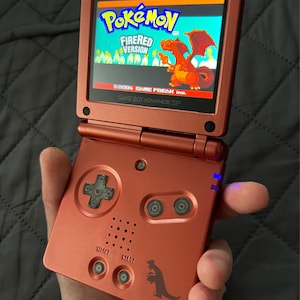 Gengar Pokémon Custom Game Boy Advance Gba SP Uv Printed With IPS V5 ...