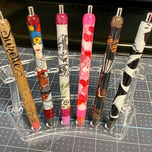 Pen Display Stand - Beadable Pen - Add Beads Pen - Clear - Easy to ...