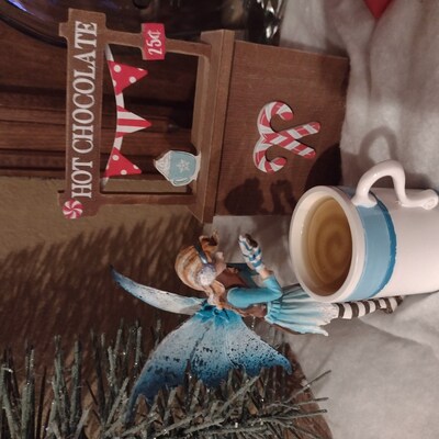 Miniature Fairy Bathing in a Bubble Bath, Whimsical Fairy Garden ...