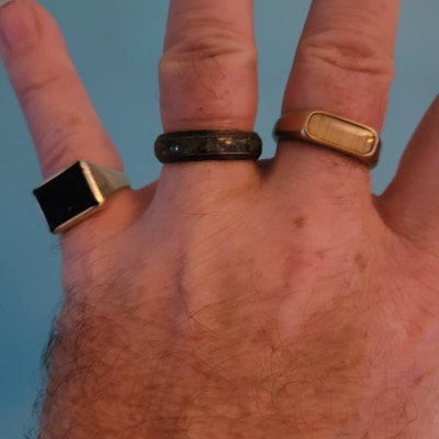 Silver Tiger Eye Stone Signet Ring - Etsy