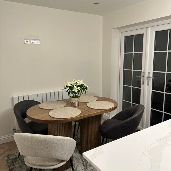 Scandi Style Solid Wood Dining Table, Custom Made to Measure Bespoke ...