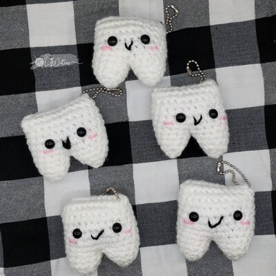 Amigurumi Tooth Crochet Pattern PDF PATTERN ONLY Crochet Tooth Kawaii ...