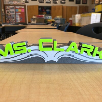 Math Pi Name Sign 3D Printed Name Plate Math Teacher Gift Math - Etsy