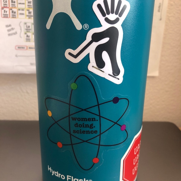 Women Doing Science, Transparent Vinyl Sticker, Women in STEM ...