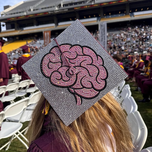 CUSTOM Barbie Jeweled Graduation Cap Topper - College Graduation High ...